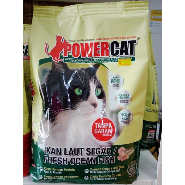 POWERCAT OCEAN FISH/ TUNA /KITTEN REPACK 1KG | Shopee Malaysia