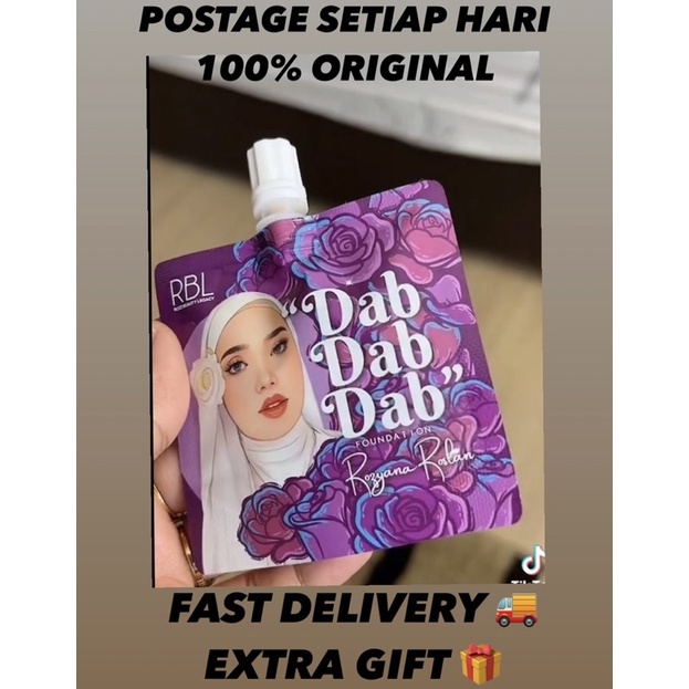 DAB DAB DAB FOUNDATION BY ROZYANA ORIGINAL HQ (READY STOCK) | Shopee ...
