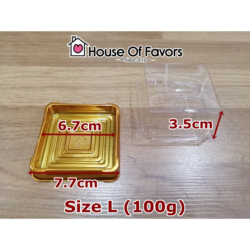 50pcs Dessert Mooncake Packaging Box 50g 80g 100g Moon Cake Plastic ...