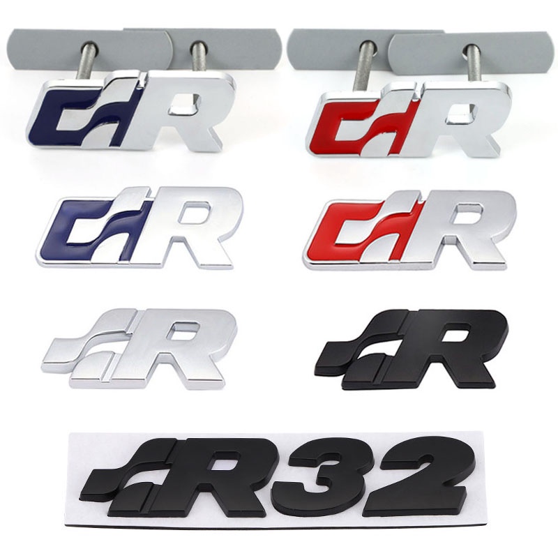 1x 3D Metal SR R32 Logo Emblem Badge Car Fender Trunk Stickers Front ...