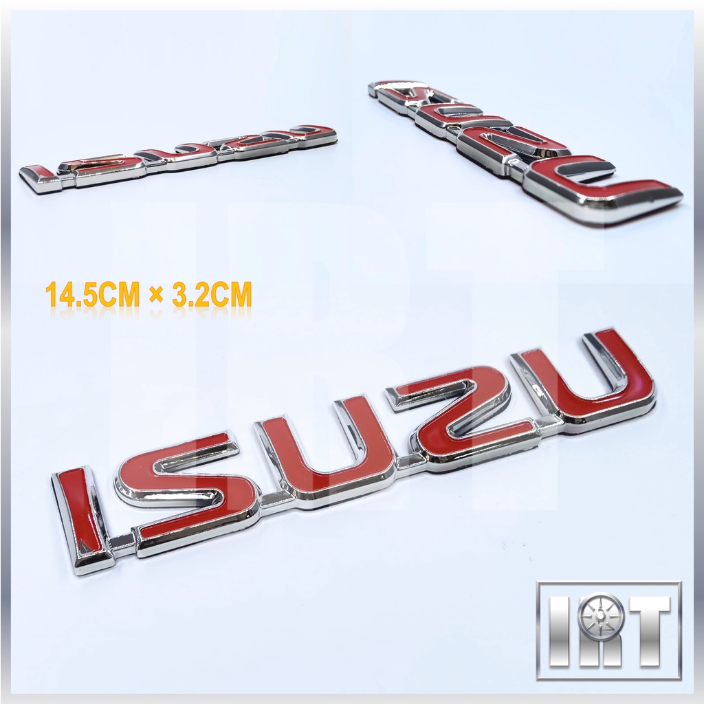 Isuzu Emblem Logo D-Max Car 3D Silver Chrome Plastic Badge 4WD Off Road ...