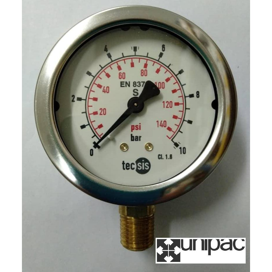 Pressure Gauge Tecsis Half Stainless Steel Pressure Gauge With ...