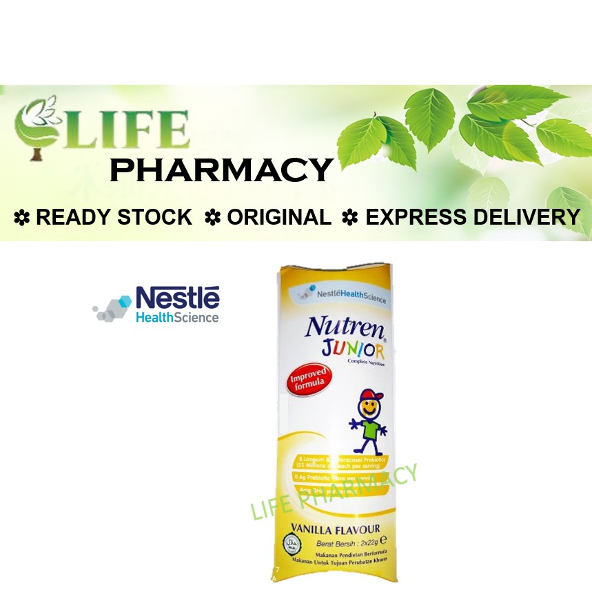 Nestle Nutren Junior Sachet (2x22g/pack) Exp: 31/12/2020 | Shopee Malaysia