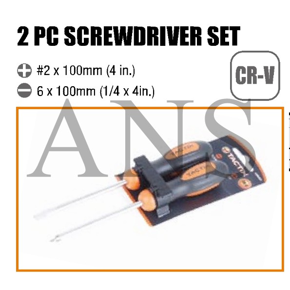 TACTIX 205431 2PC BASIC SCREWDRIVER SET | Shopee Malaysia