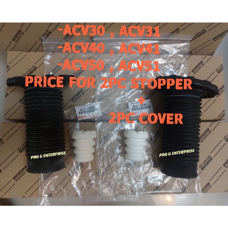[COMBO SET] TOYOTA CAMRY ACV30 ACV40 ACV50 FRONT ABSORBER COVER WITH ...