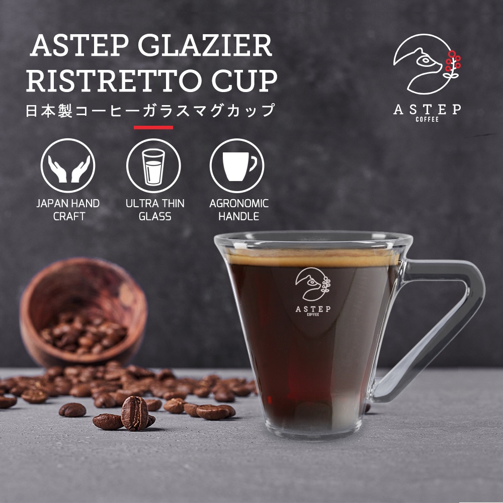 ASTEP Japan Hancraft Coffee Glass Mugs 120ml | Shopee Malaysia