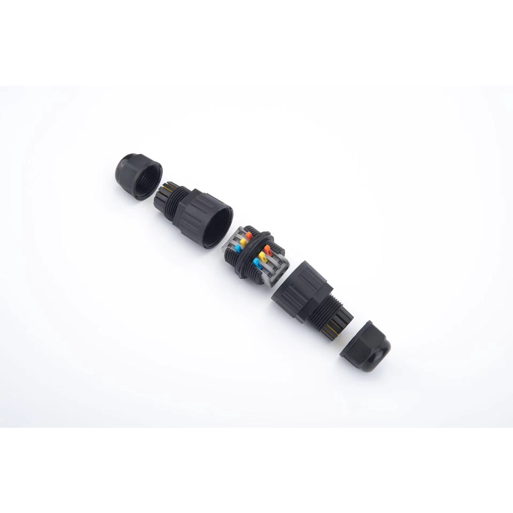 Waterproof Connector T-Type Cross Straight-Through Panel Type IP68 Male ...