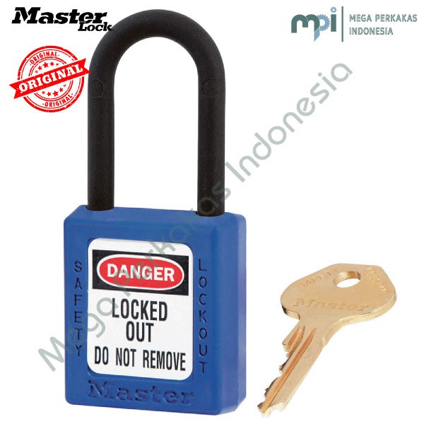 LOTO Master Lock 406 BLU Safety Padlock Thermoplastic Padlock | Shopee ...