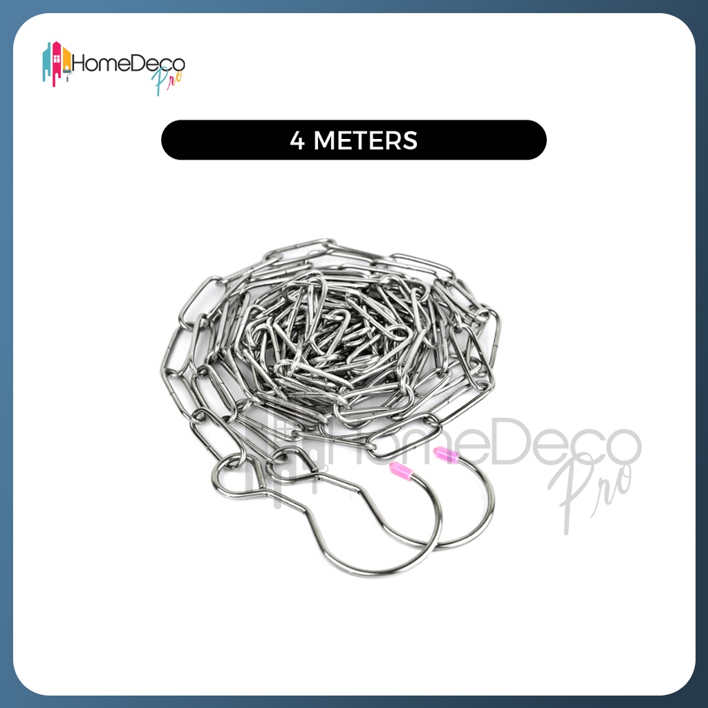 Premium Stainless Steel Hanging Chain Lifting Clothes Clothesline ...