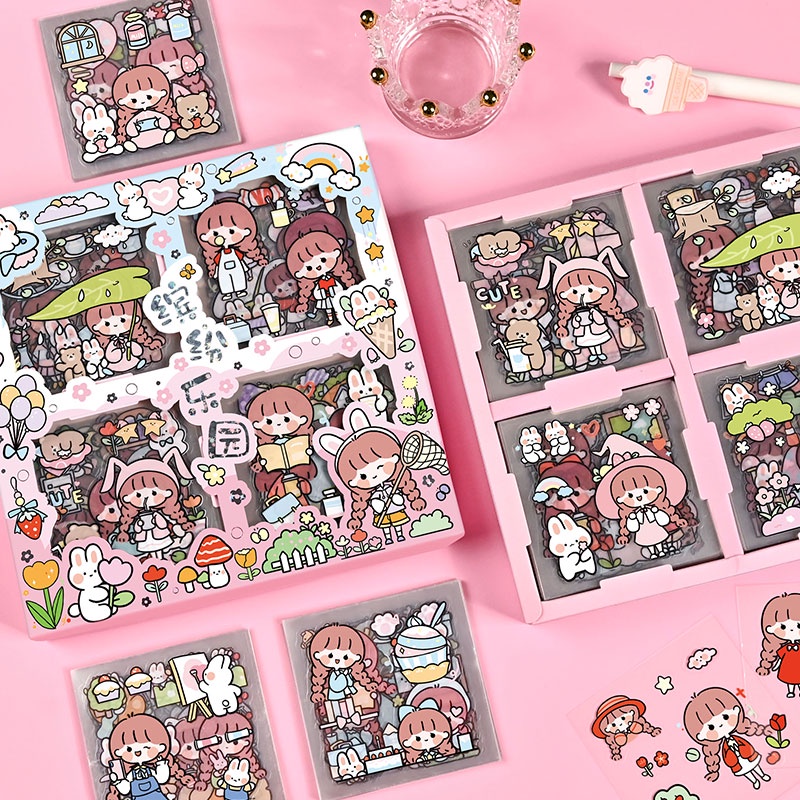 20 Pieces cute stickers PP bag packaging 20 non-repeating stickers cute ...