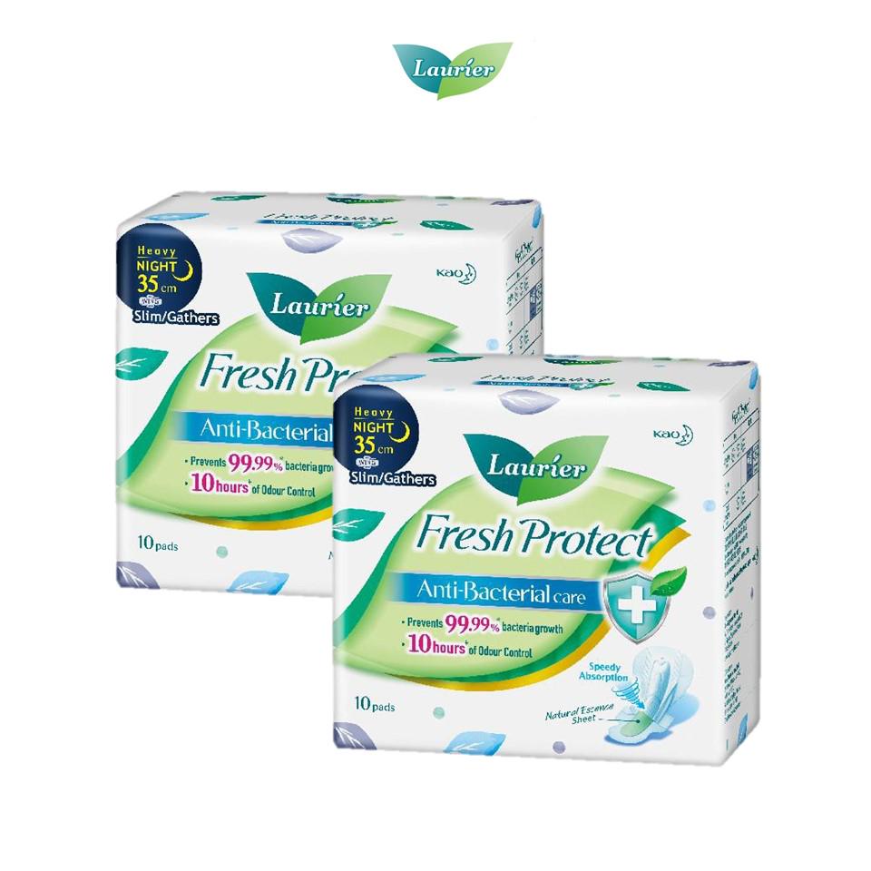 [Bundle of 2] LAURIER Fresh Protect Gather (35cm x 10s) | Shopee Malaysia
