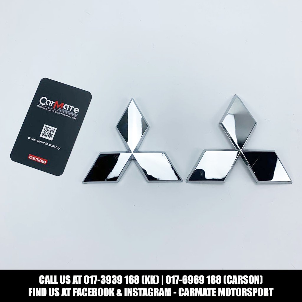 Mitsubishi Lancer GT X Front & Rear Logo Emblem Badge Evolution X ...