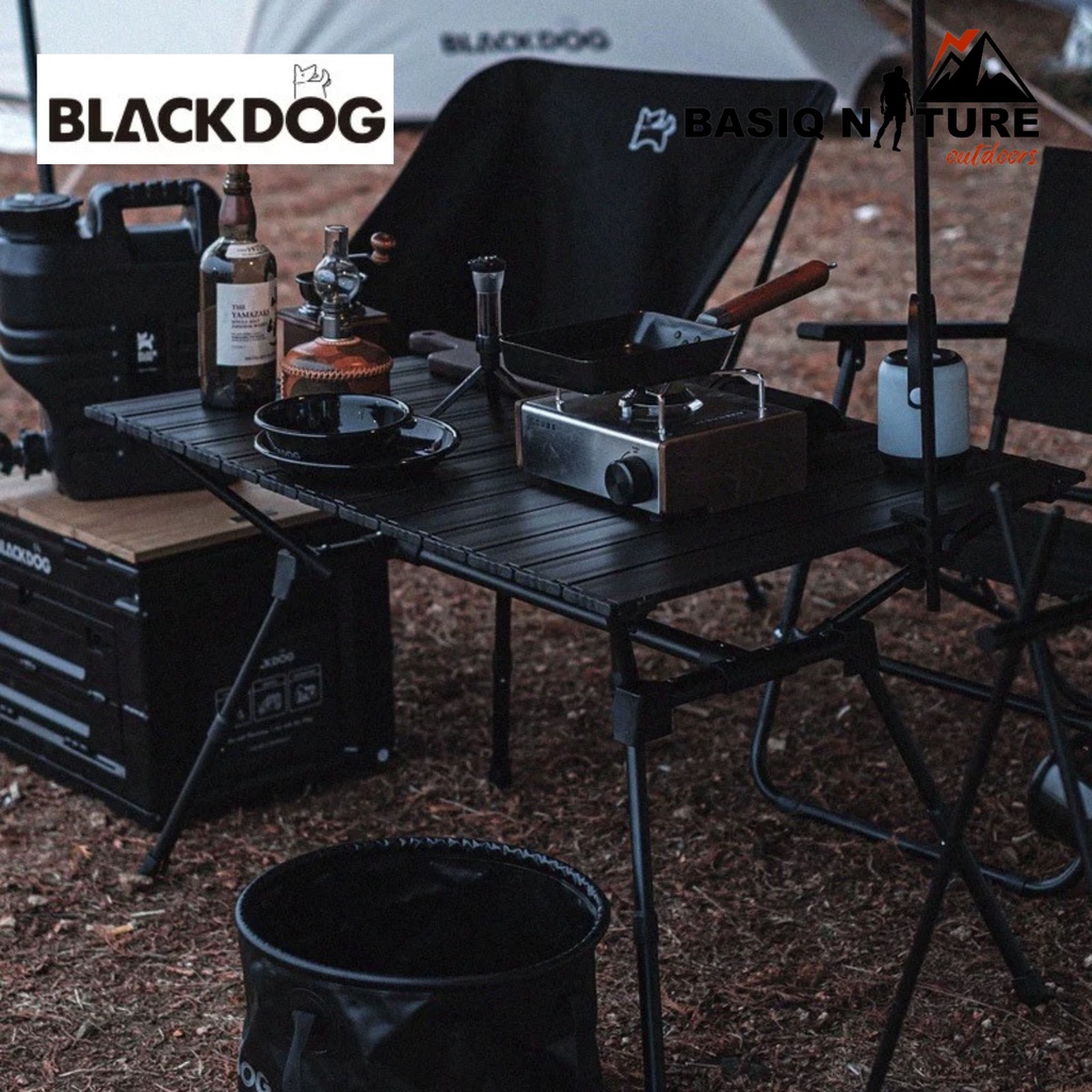BasiqNature Blackdog Egg Roll Table Aluminium Alloy Foldable Table 90cm ...