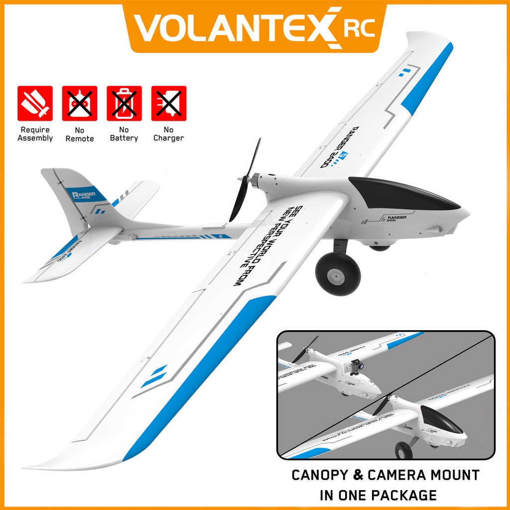 VOLANTEXRC RC Plane Control Ranger 2400 5 Channel FPV Airplane 2.4 ...
