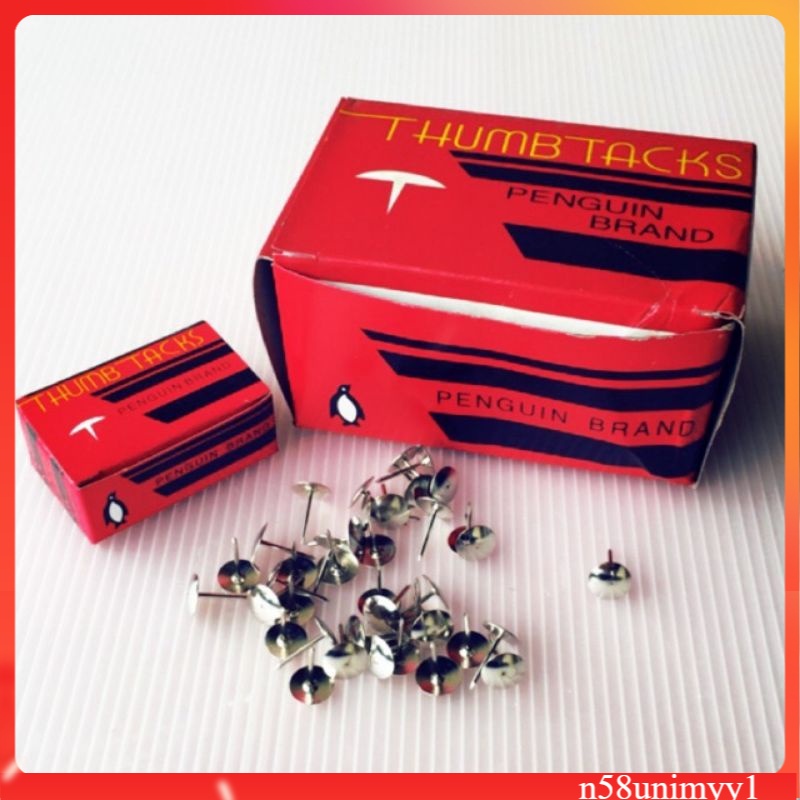 School & Office Long Pin Thumb Tack / Thumbtack / Paku Tekan 16g S206 ...