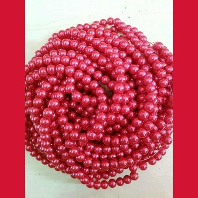 Manik Glass Pearl ( Merah ) | Shopee Malaysia