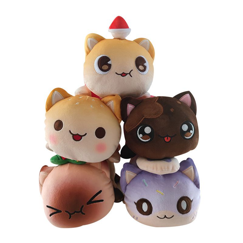 Aphmau MeeMeows 28cm Aphmau Meow Meows Plush Doll French Fries Burgers ...