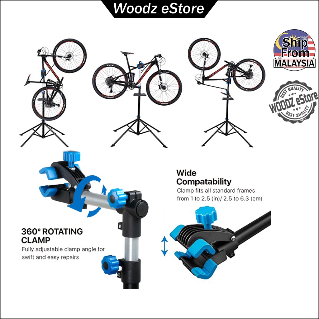 Kick Stand Best Portable Bike Stand Woodz] Bicycle Repair Stand ...