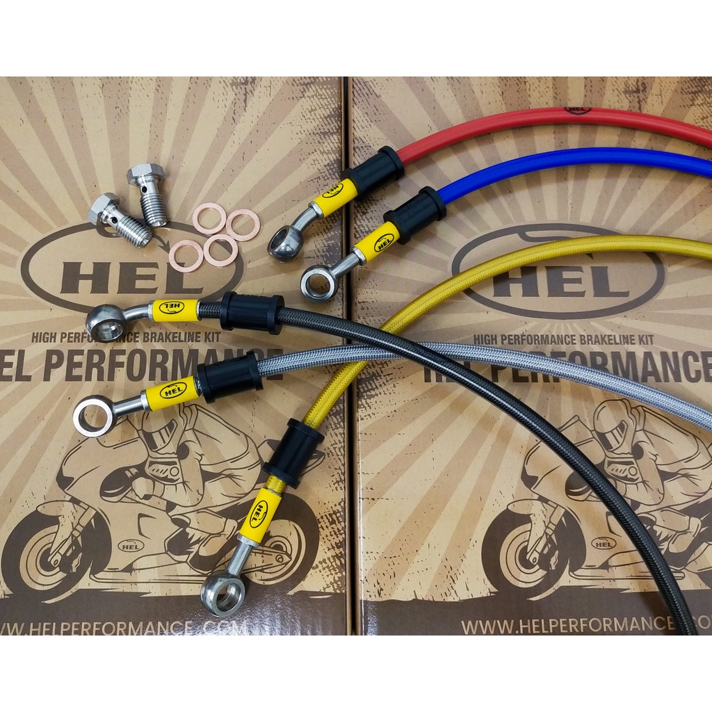 100% Original Genuine Hel Racing Brake Hose For Y15ZR Y16ZR RSX150 ...