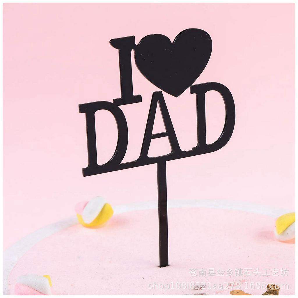 10 Piece Premium Large Happy Father's Day Cake Topper Father's Day ...