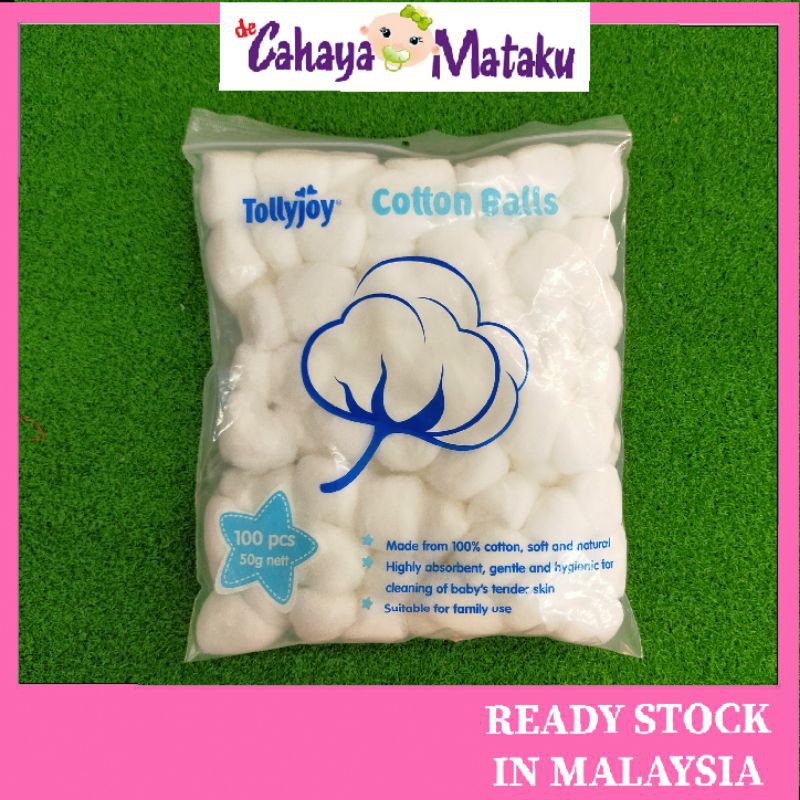 Tisu Bulat Tollyjoy 100 Pcs / Cotton Balls 100Pcs By Tollyjoy | Shopee ...