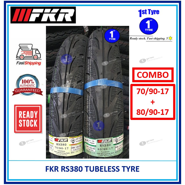 [TAYAR COMBO] TAYAR FKR TUBELESS TYRE RS380 (MAXXIS DIAMOND) TUBELESS ...
