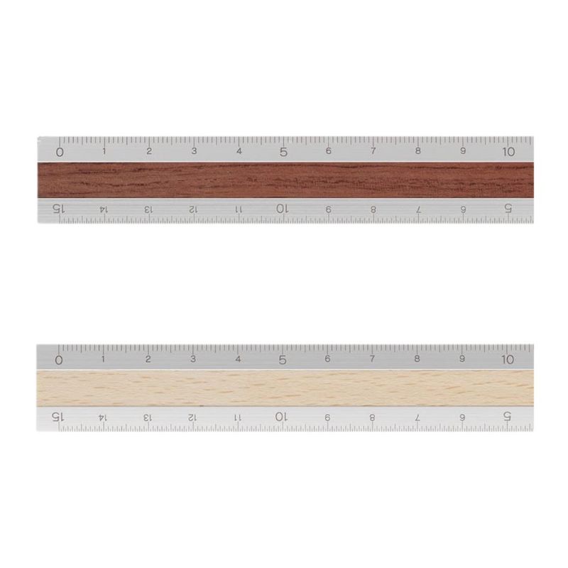 KAYU Midori Aluminum Wood Ruler 15cm Aluminum And Wood Ruler | Shopee ...
