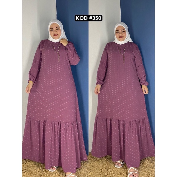[ DRESS RAYA ROPOL PLUSSIZE ] baju raya terbaru dress viral noir look ...