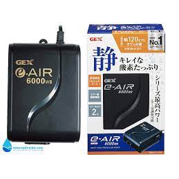 OXY Super Quiet 2-Tap Aquarium Oxygen Effervescent Machine GEX E-AIR 4000 WB 6000 WB Japanese ...