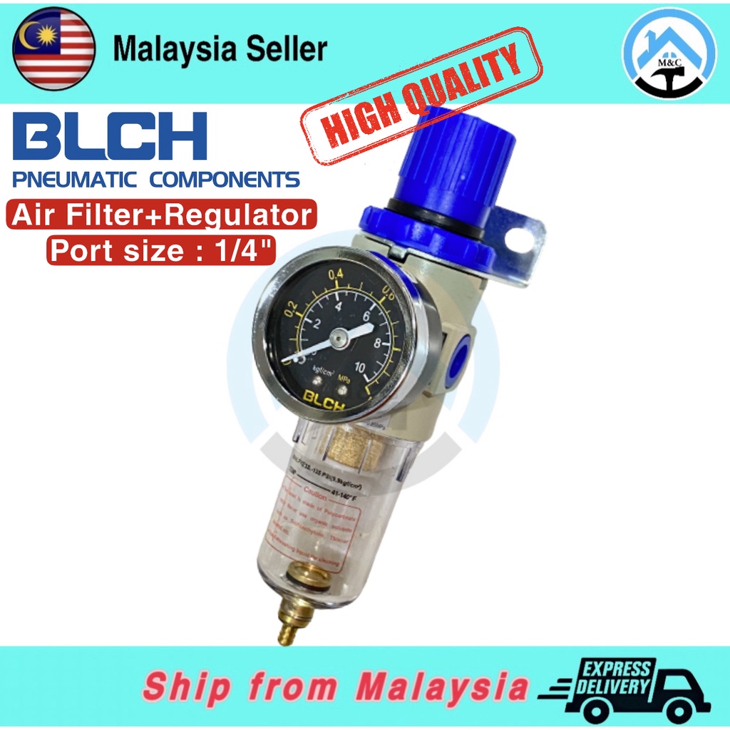 [BLCH] Filter,Regulator 1/4" FR Air unit, CFR2000 Pneumatic Air Pressure Filter Regulator Oil ...