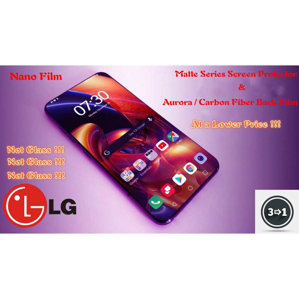 LG V60 ThinQ 5G / V50 / V50s / V40 AG Matte Series Screen Protector ...