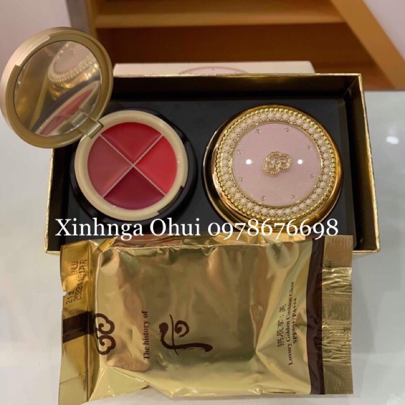Whoo GOLDEN LUXURY Water Powder Gives Lipstick Board Cream | Shopee ...