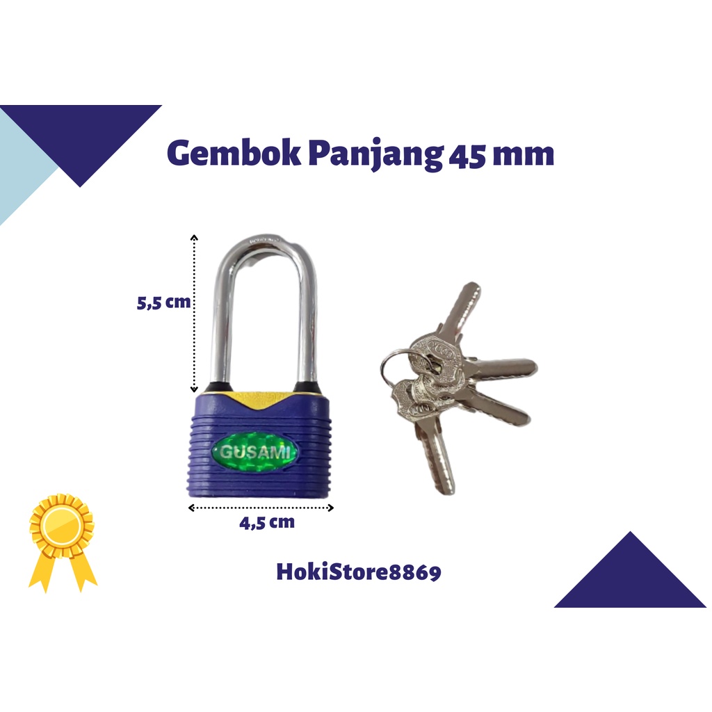 45mm Long Neck Stainless Steel Fence House Padlock/45mm Short Neck New ...