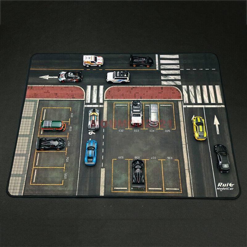 1/64 Parking Lot Mouse Pad Mat Model Car Vehicle Scene Display Large Garage Toys | Shopee Malaysia