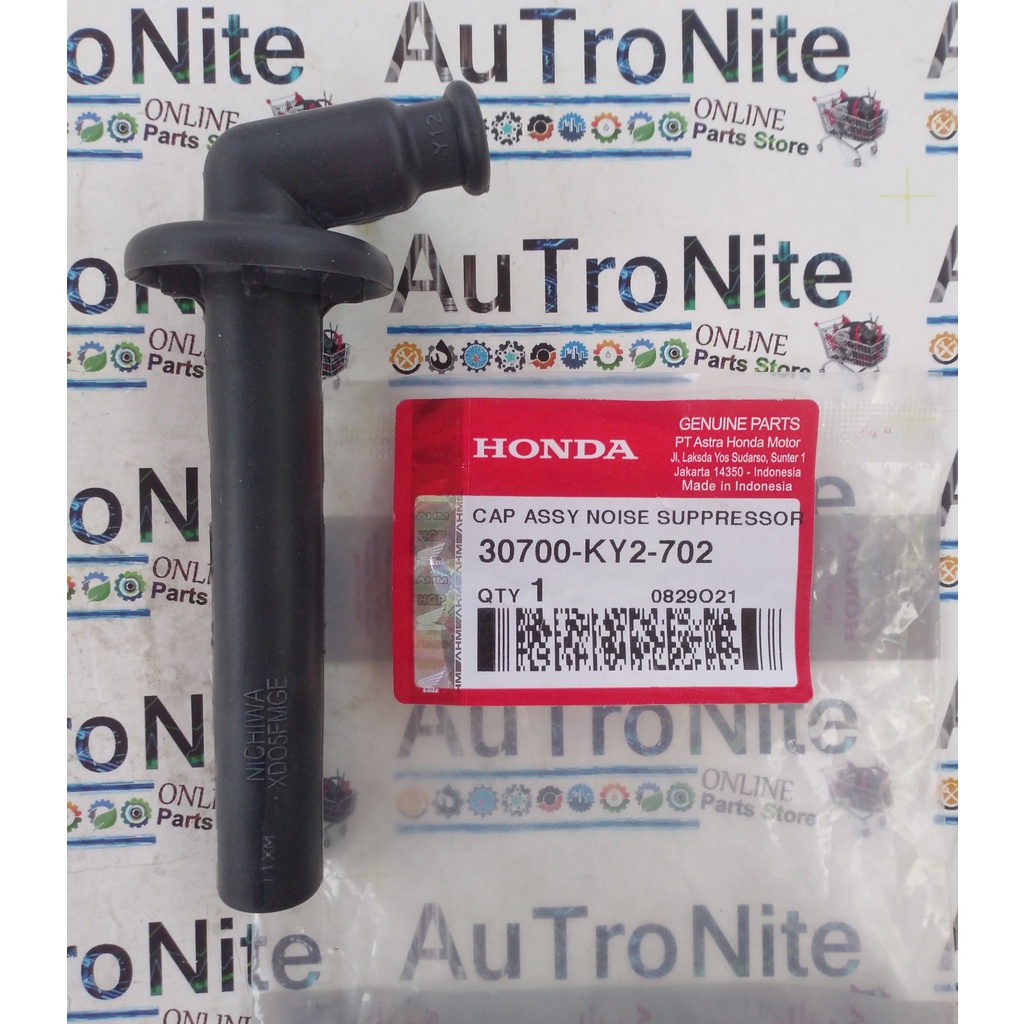 Cop Spark Plug CAP ASSY NOISE SUPPRESSOR 30700-KY2-702 Original Honda ...