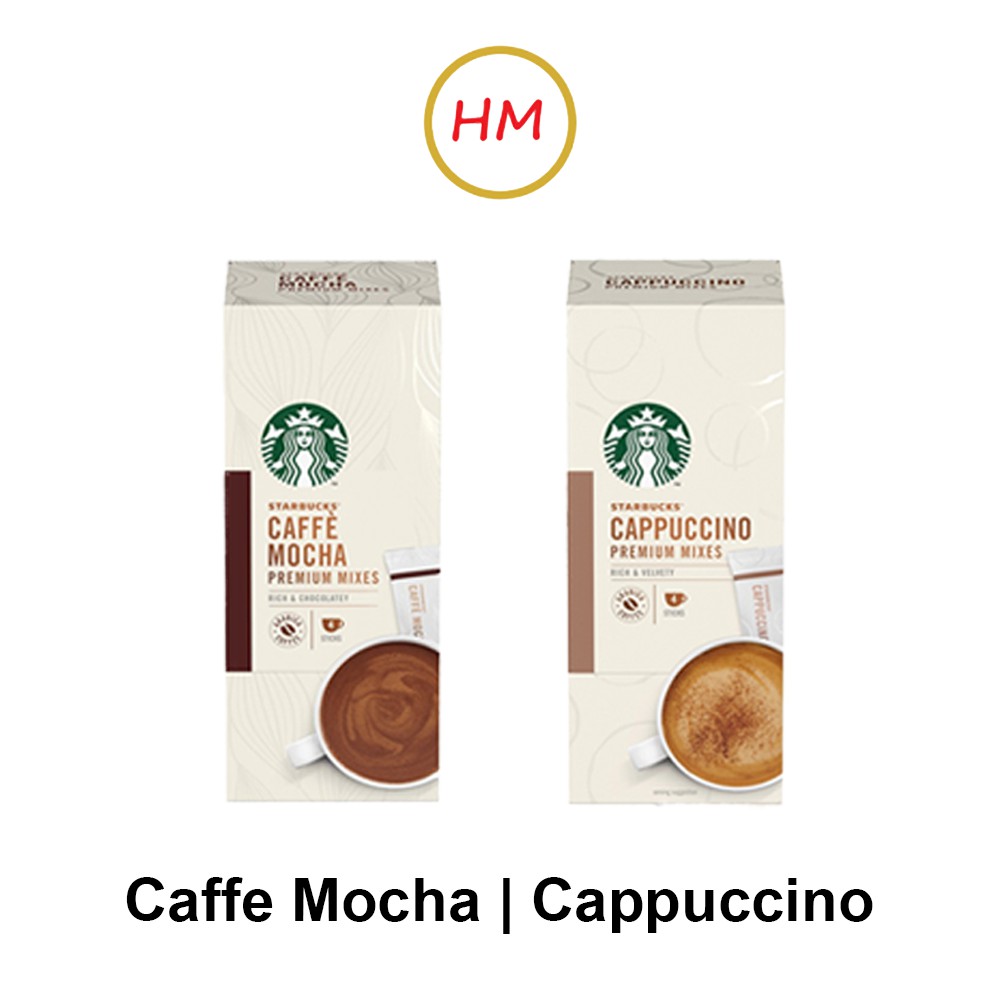 Starbucks Cappuccino & Caffe Mocha Premium Instant Coffee Mixes (4 Sticks/Box) | Shopee Malaysia