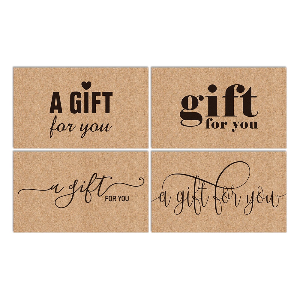 30pcs High Quality Kraft Paper "A Gift For You"Cards For Small Business ...