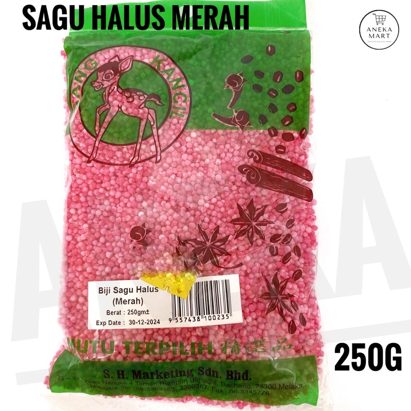 Cap Sang Kancil Biji Sagu Halus Merah 【250g】 | Shopee Malaysia