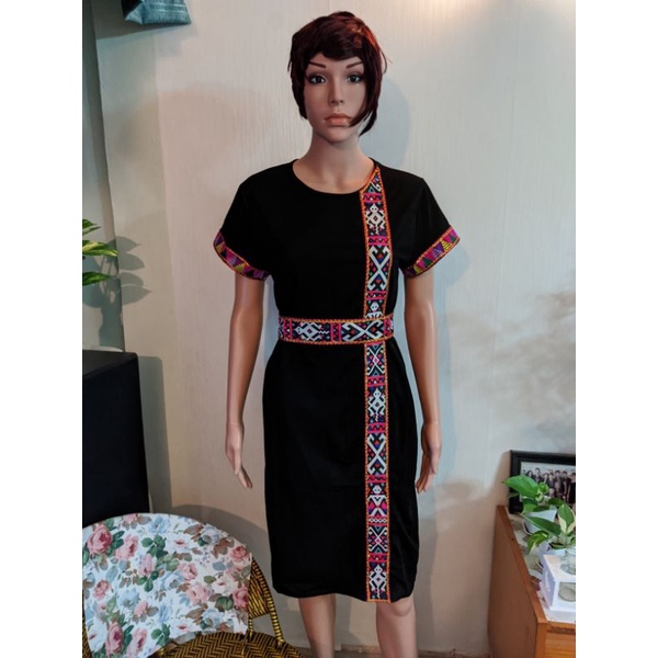 Baju tradisional moden Sabah/Dress Rungus corak Pinakol | Shopee Malaysia