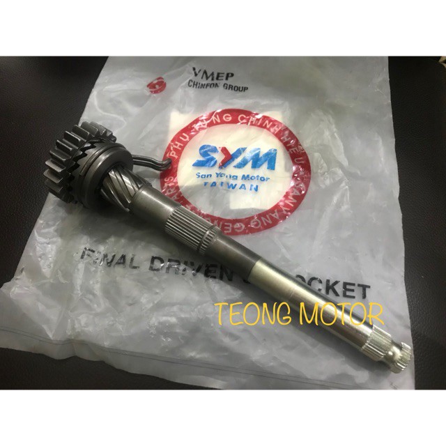 SYM BONUS SPORT BONUS KICK STARTER SHAFT WITH GEAR ORIGINAL 100% ...
