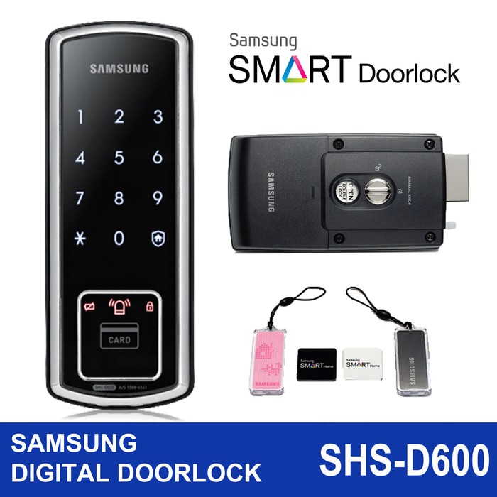 Samsung Ezon Smart Digital Door lock SHS-D600 keyless 4 ea Tough key ...