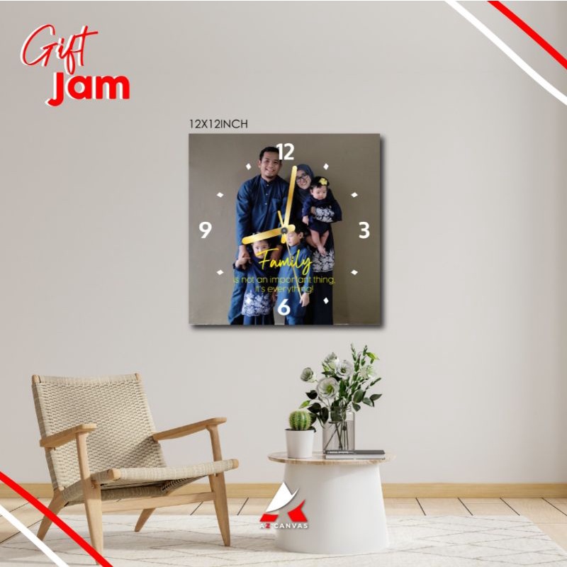 FRAME JAM BERGAMBAR 12X12 INCH (1 PANEL) | Shopee Malaysia