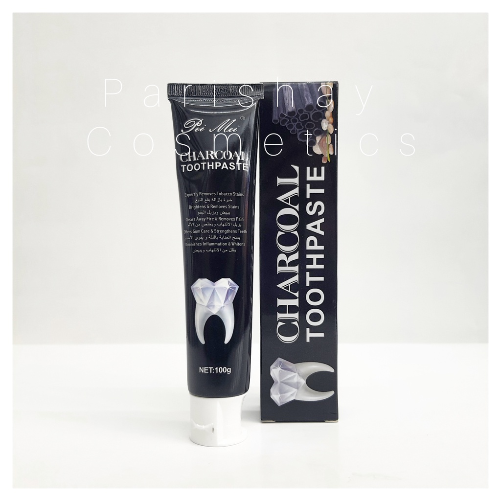Pei Mei 3D Whitening Charcoal Toothpaste 100g | Shopee Malaysia