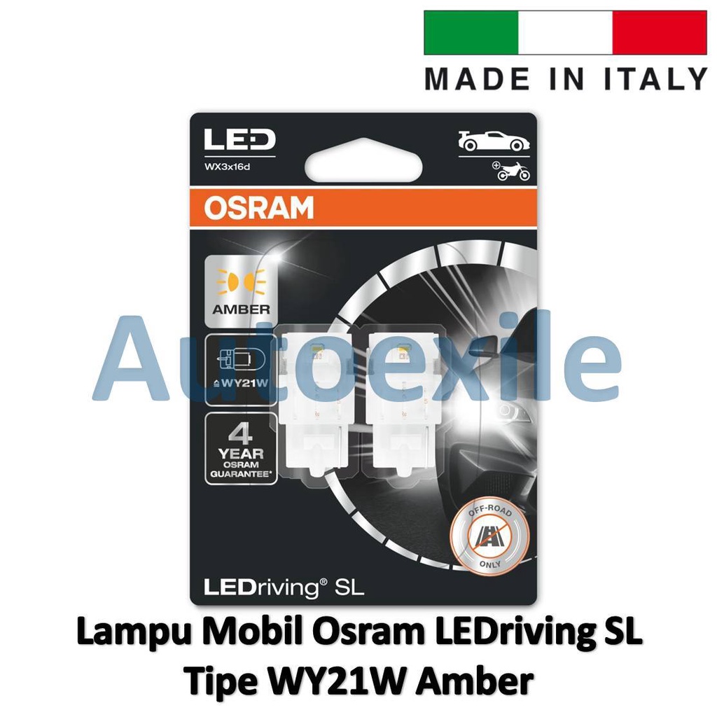 Osram LEDriving Standard T20 WY21W W21W Yellow - Yellow LED Turn Signal Light | Shopee Malaysia