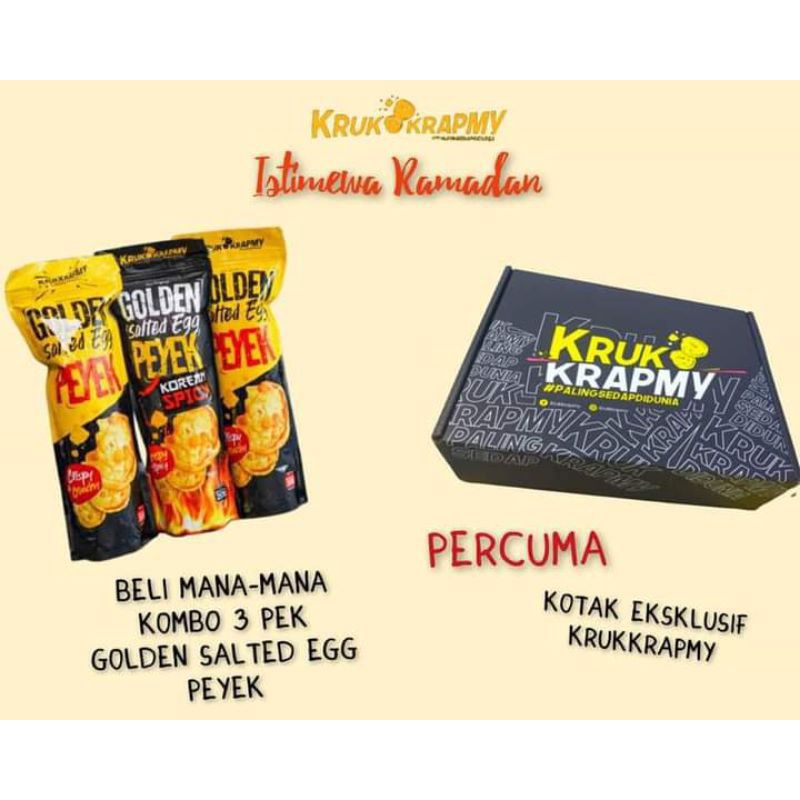 🔥FREE GIFT BOX ️ Rempeyek Salted Egg sedap 🔥 Peyek🔥FREE GIFT😍💞 | Shopee ...