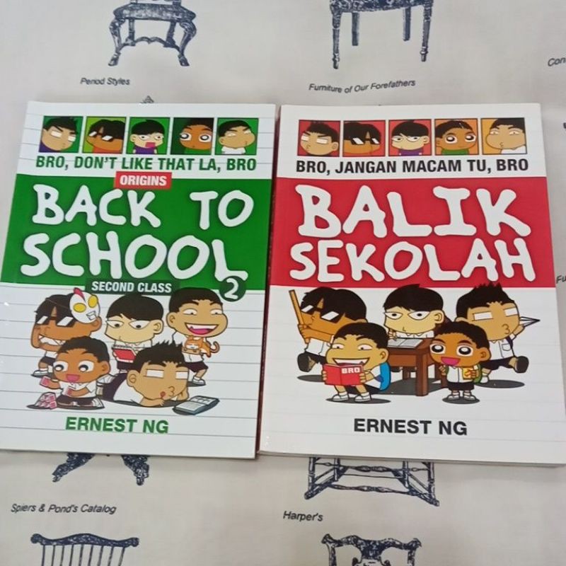 Back to school/Balik Sekolah comic by Ernest Ng [Bro don't like that la, bro] | Shopee Malaysia