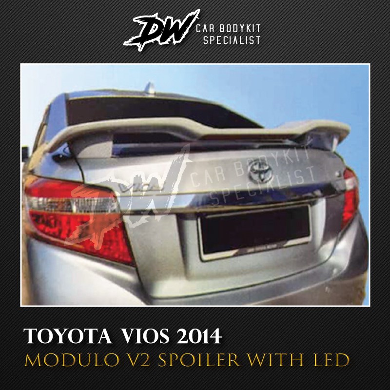 Toyota Vios 2014 Modulo V2 Spoiler With LED | Shopee Malaysia