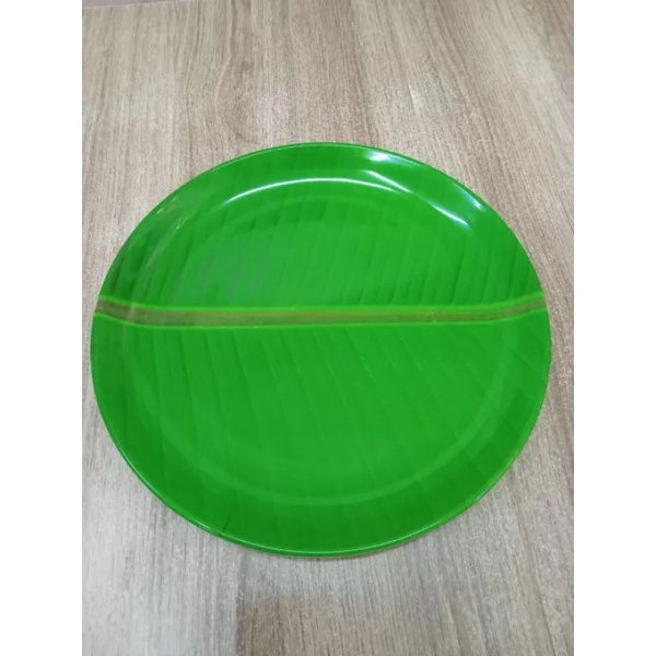 BANANA LEAF PLATE | LEAF PATTERN PLATE 25.5CM | Shopee Malaysia