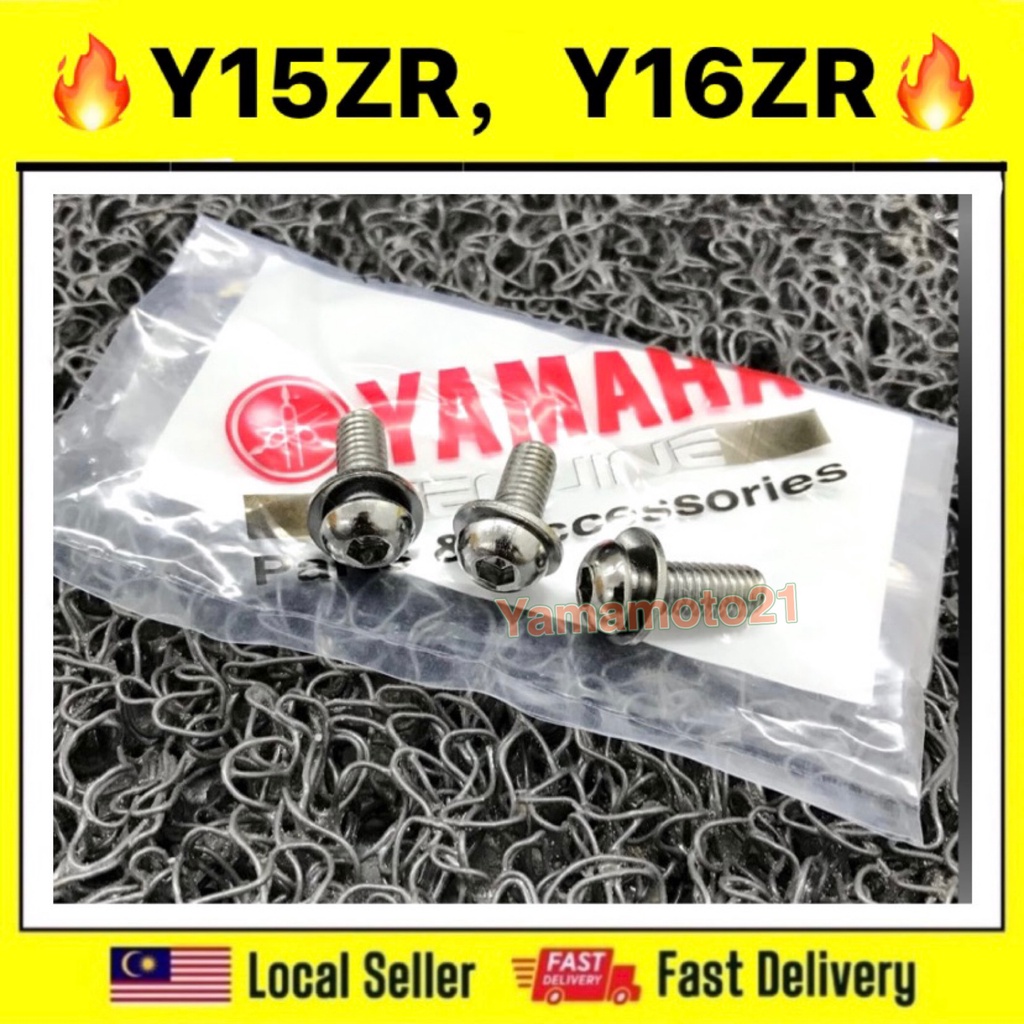 (3 pcs) Muffler End Cap Silencer Cap Screw Skru Set Exhaust End Cap ...