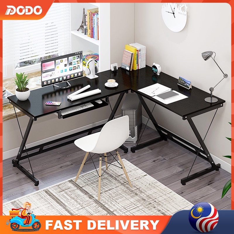 DO~L Desk Meja belajar Study table Computer Table modern writing living ...